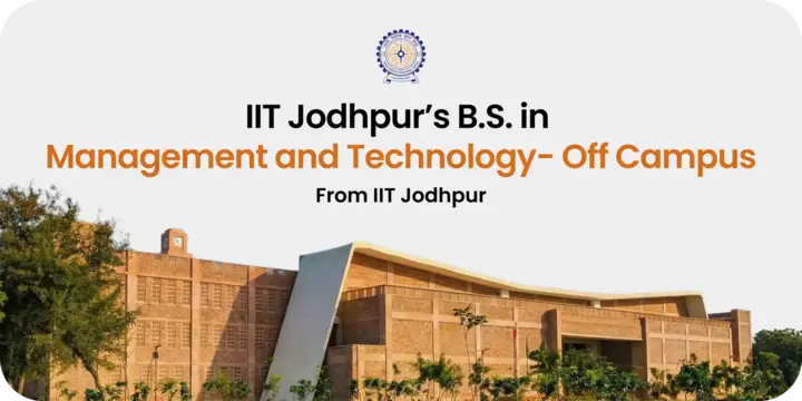 IIT Jodhpur's B.S. in Management and Technology